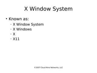 X Window System | PPT
