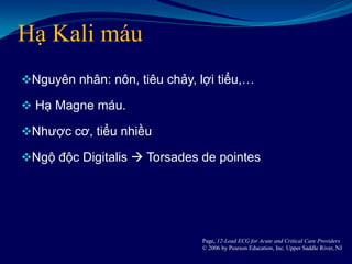 ĐIỆN TÂM ĐỒ TRONG RỐI LOẠN ĐIỆN GIẢI | PDF