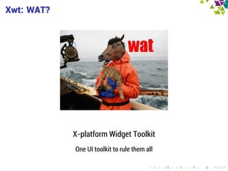 Xwt, a cross-desktop UI library | PDF | Computer Software and Applications | Computing
