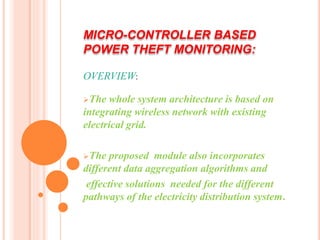 Wireless power theft monitoring | PPT