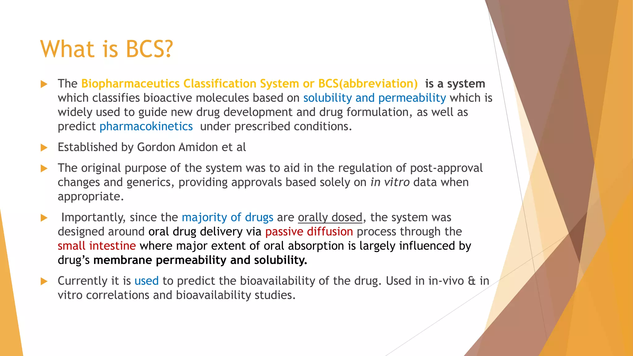 Biopharmaceutics classification system class 1 | PPTX