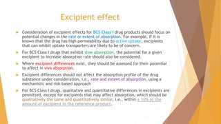 Biopharmaceutics classification system class 1 | PPTX