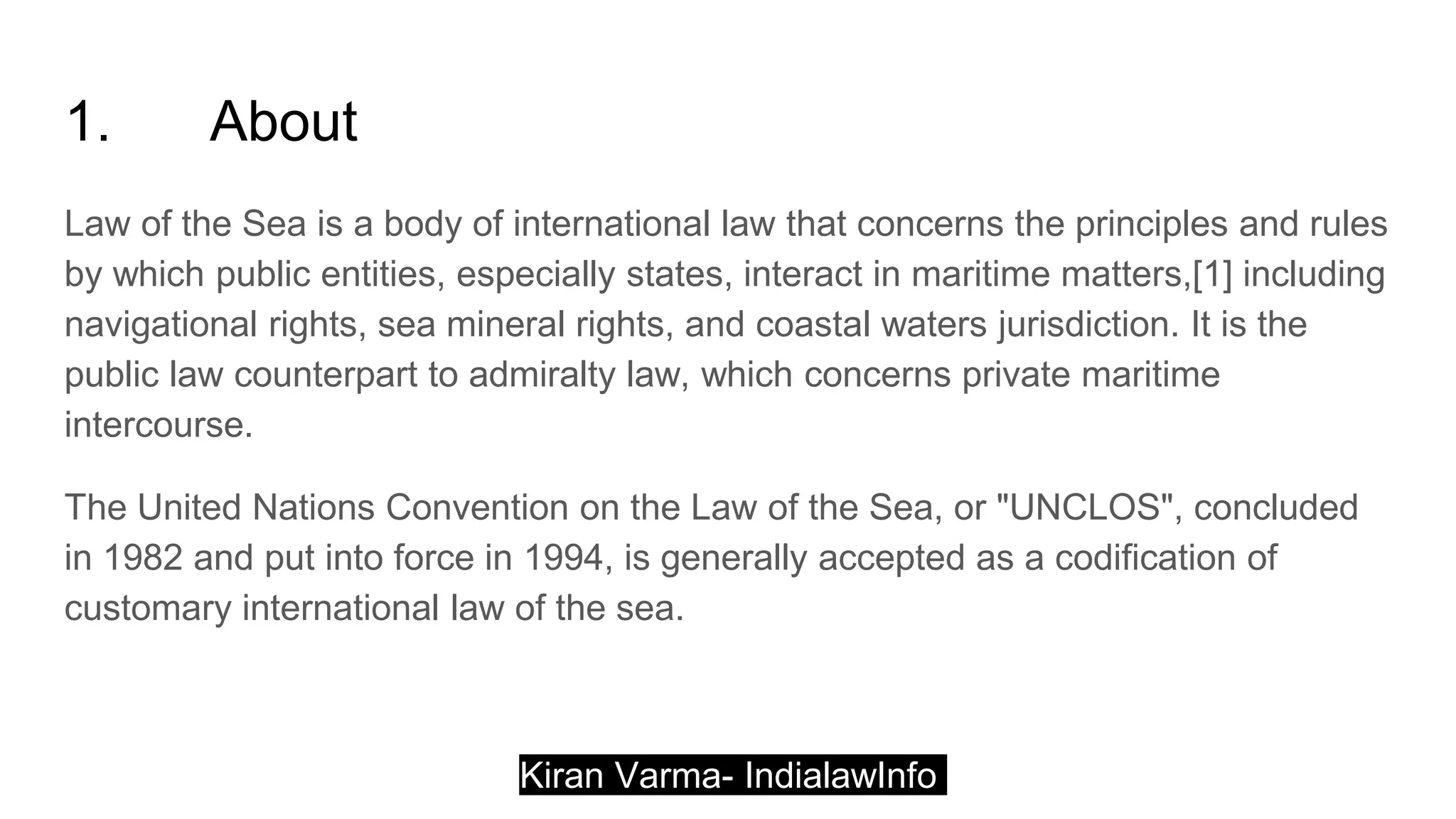 All about law of sea | PPT