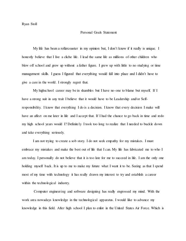 Personal Goals Statement personal-goals-statement