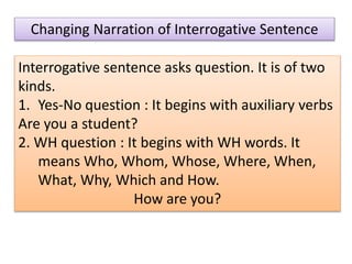 English-2(Grammar) Class Ten Narration | PPT