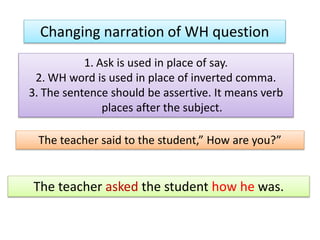 English-2(Grammar) Class Ten Narration | PPT