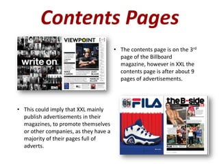 XXL & Billboard Magazine Comparison | PPTX