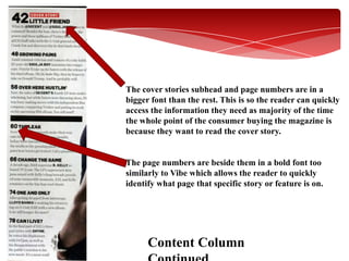 XXL's Contents Page | PPTX