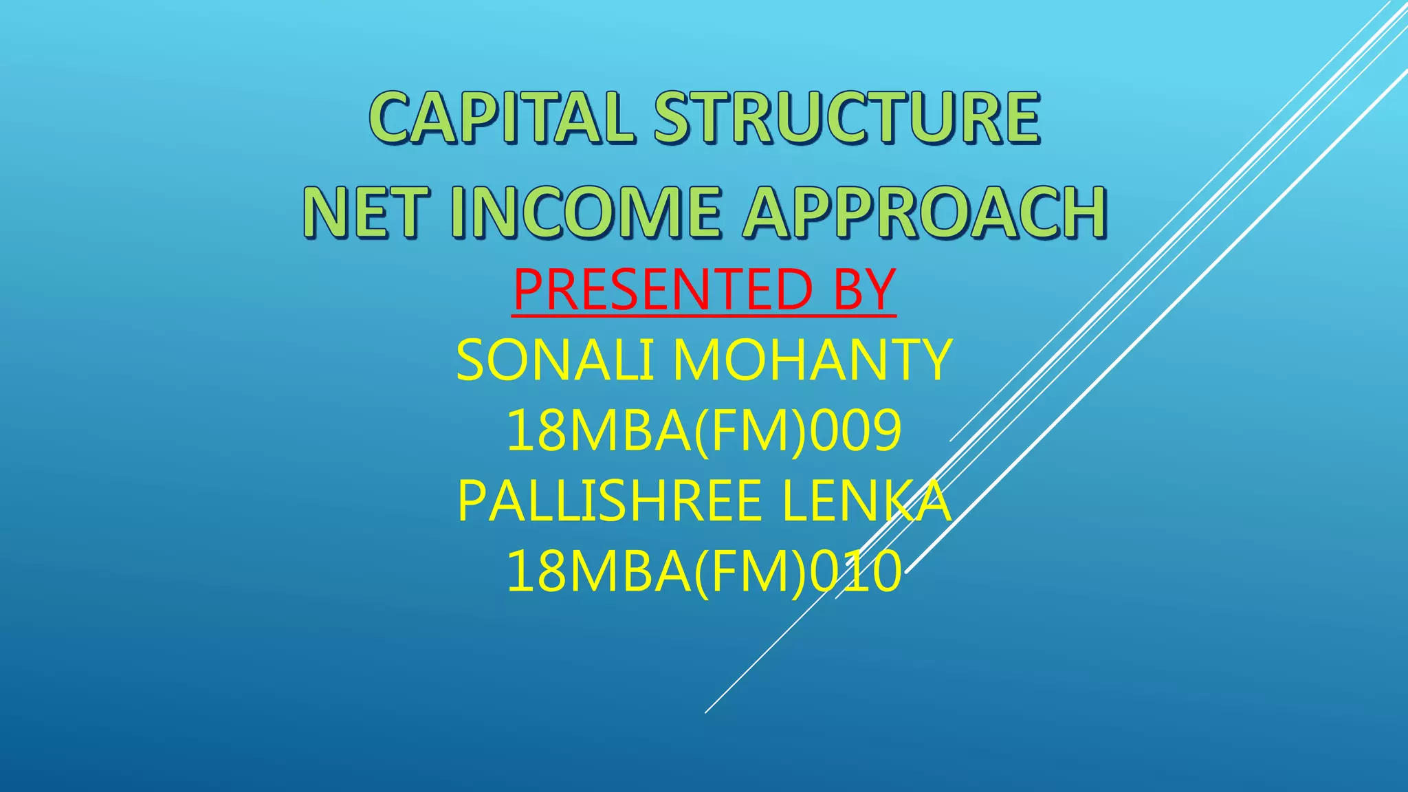 Fm net income approach | PPTX