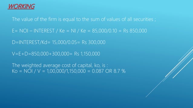 Fm net income approach | PPTX | Stocks and Bonds | Personal Investing