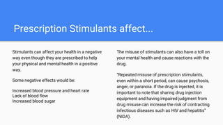 Prescription stimulants | PPT