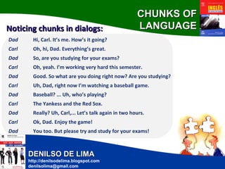 Chunks of Language: dealing with them in the classroom | PPS
