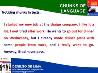 Chunks of Language: dealing with them in the classroom | PPS