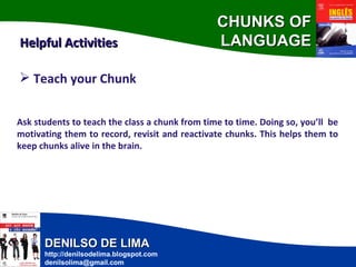 Chunks of Language: dealing with them in the classroom | PPS