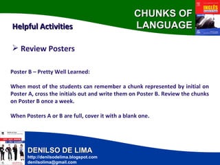 Chunks of Language: dealing with them in the classroom | PPS