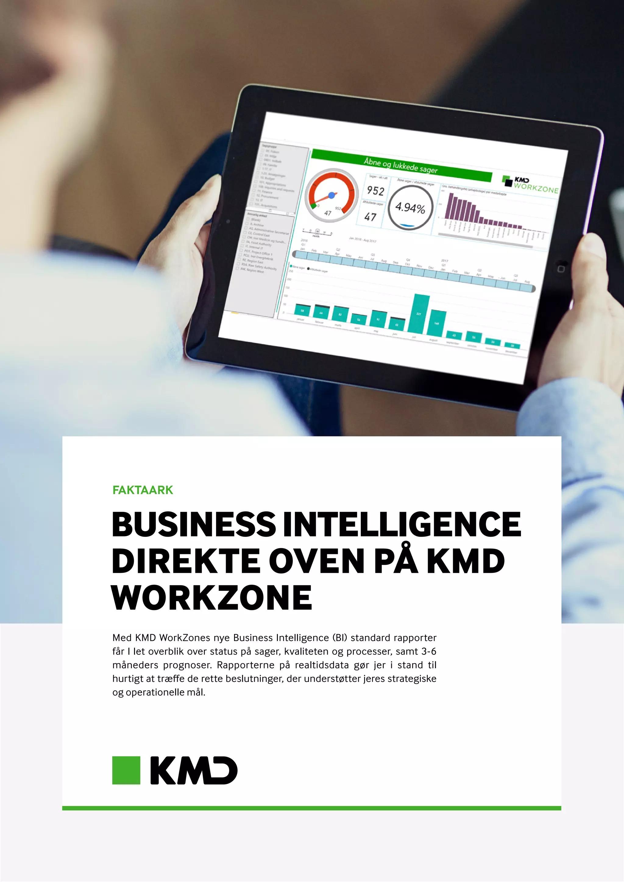 BUSINESS INTELLIGENCE DIREKTE OVEN PÅ KMD WORKZONE | PDF