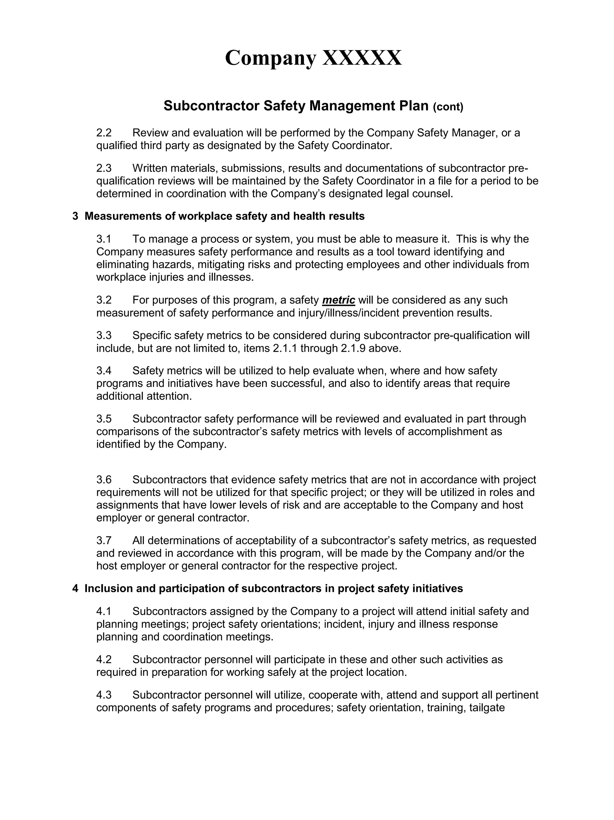 Xxxxx sub contractor_mgmnt | DOCX