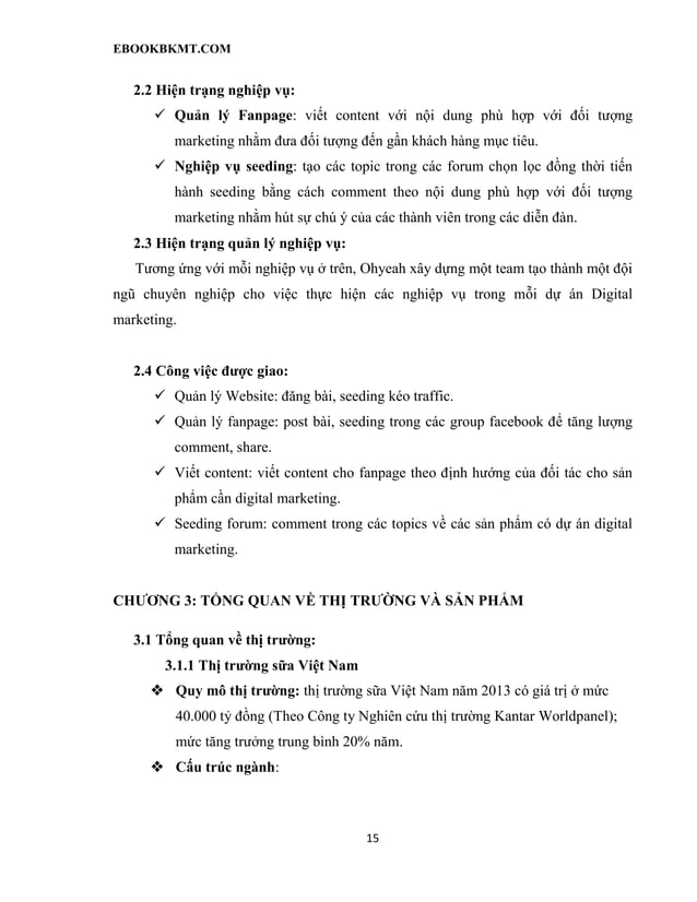 Xây dựng chiến dịch Digital marketing cho sản phẩm sữa chua TH True Yogurt - tải tại sividoc.com ...