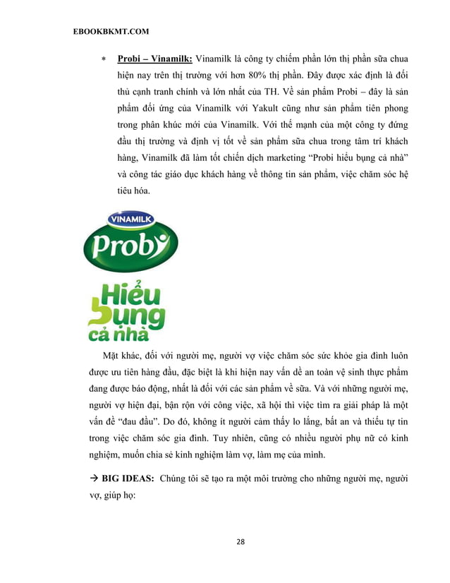 Xây dựng chiến dịch Digital marketing cho sản phẩm sữa chua TH True Yogurt - tải tại sividoc.com ...