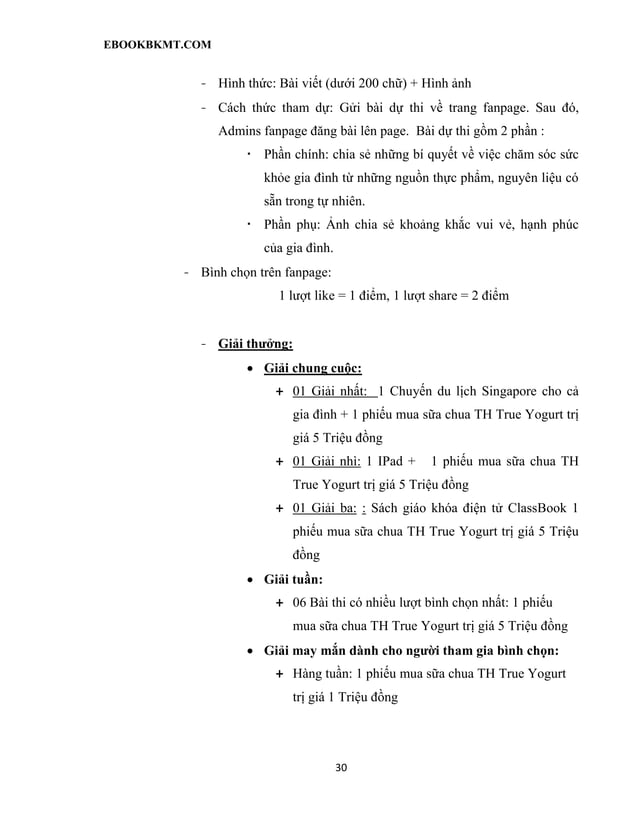 Xây dựng chiến dịch Digital marketing cho sản phẩm sữa chua TH True Yogurt - tải tại sividoc.com ...