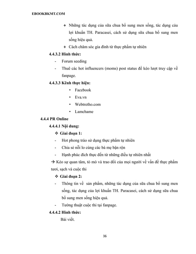 Xây dựng chiến dịch Digital marketing cho sản phẩm sữa chua TH True Yogurt - tải tại sividoc.com ...