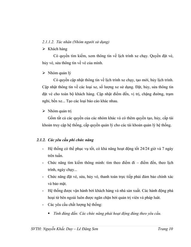 Xây dựng hệ thống quản lý xe khách và đặt vé trực tuyến, 9 điểm.doc