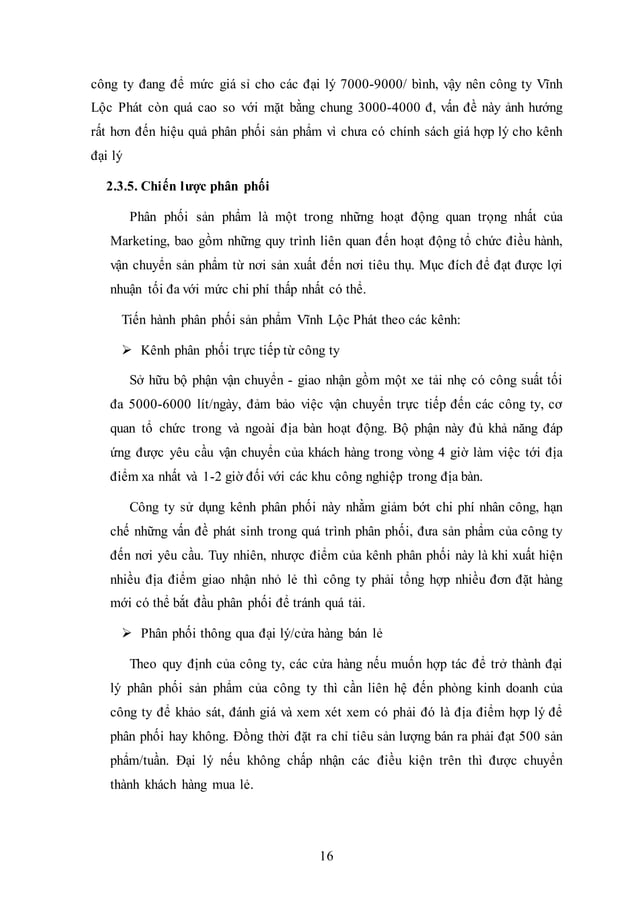 Xây Dựng Kế Hoạch Kinh Doanh Nước Uống Đóng Chai | DOCX