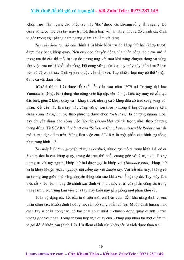 Xây dựng và điều khiển cánh tay robot ba bậc tự do, 9 điểm.doc