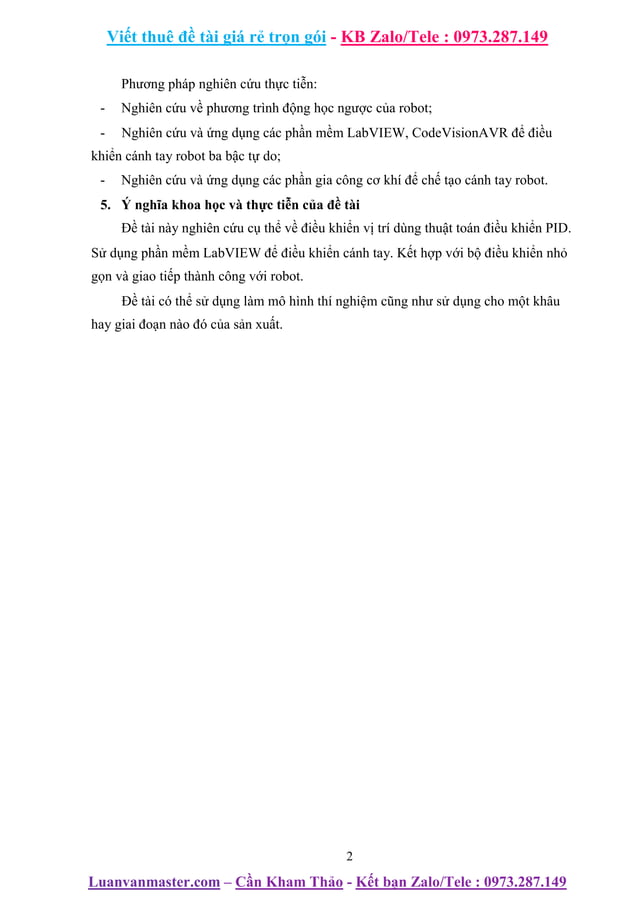 Xây dựng và điều khiển cánh tay robot ba bậc tự do, 9 điểm.doc