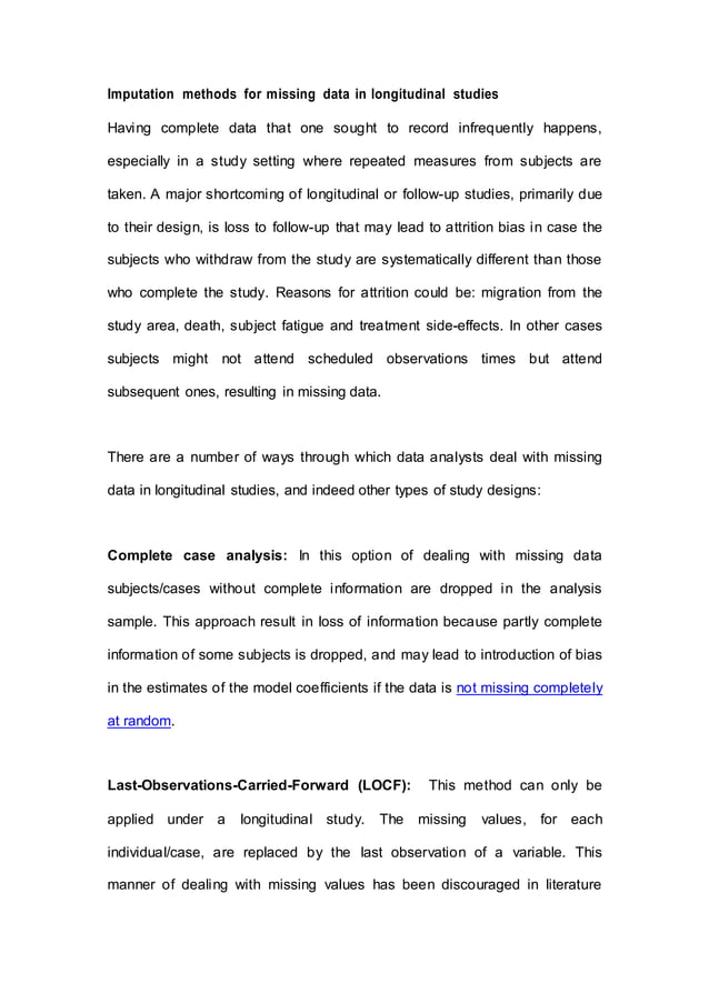 Multiple imputation of missing data | PDF