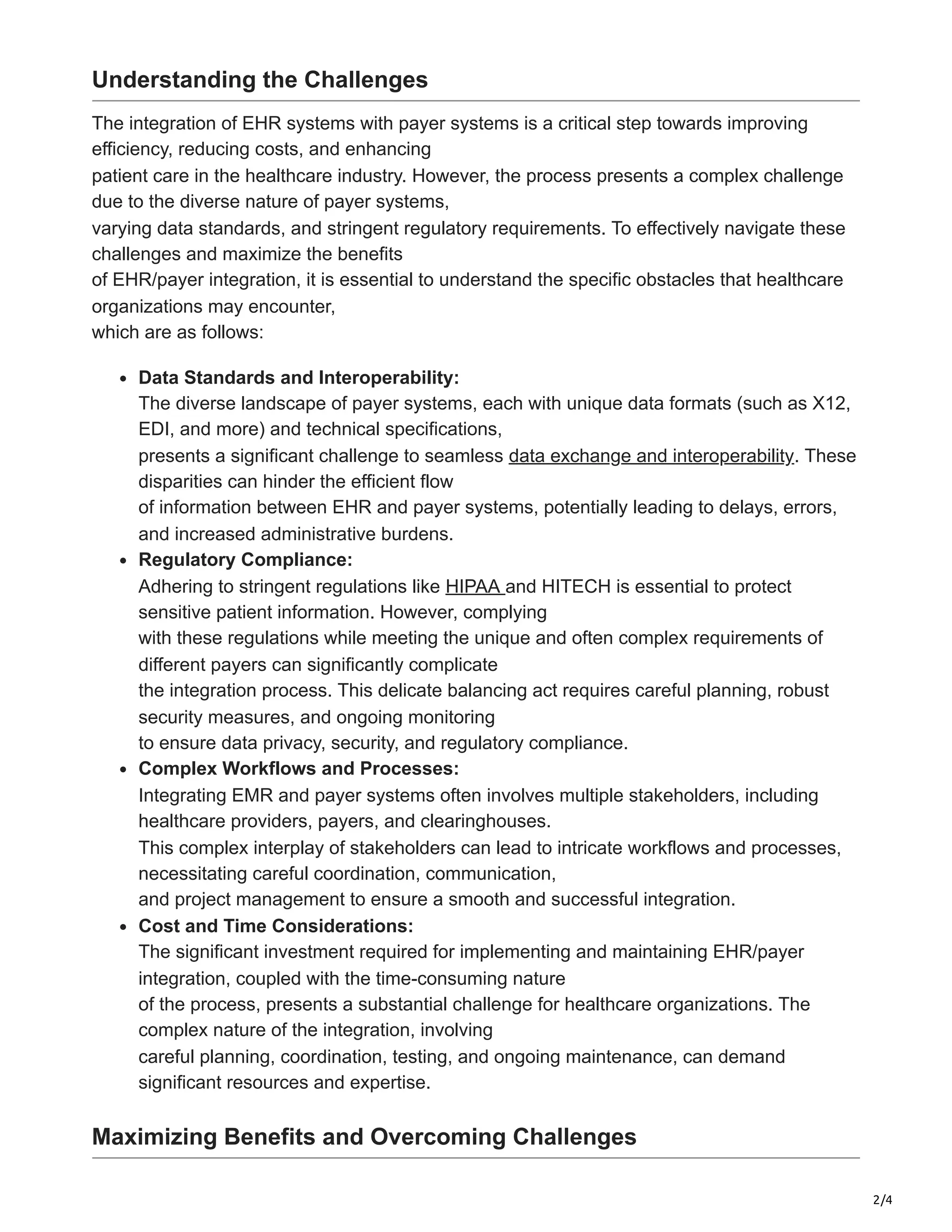 Navigating the Complexities of EHRPayer Integration.pdf Navigating the Complexities of EHRPayer Integration.pdf