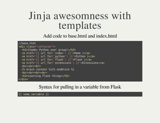 Quick flask an intro to flask | PDF