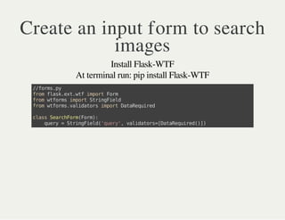 Quick flask an intro to flask | PDF