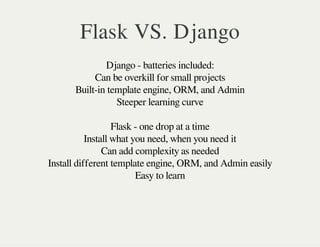 Quick flask an intro to flask | PDF