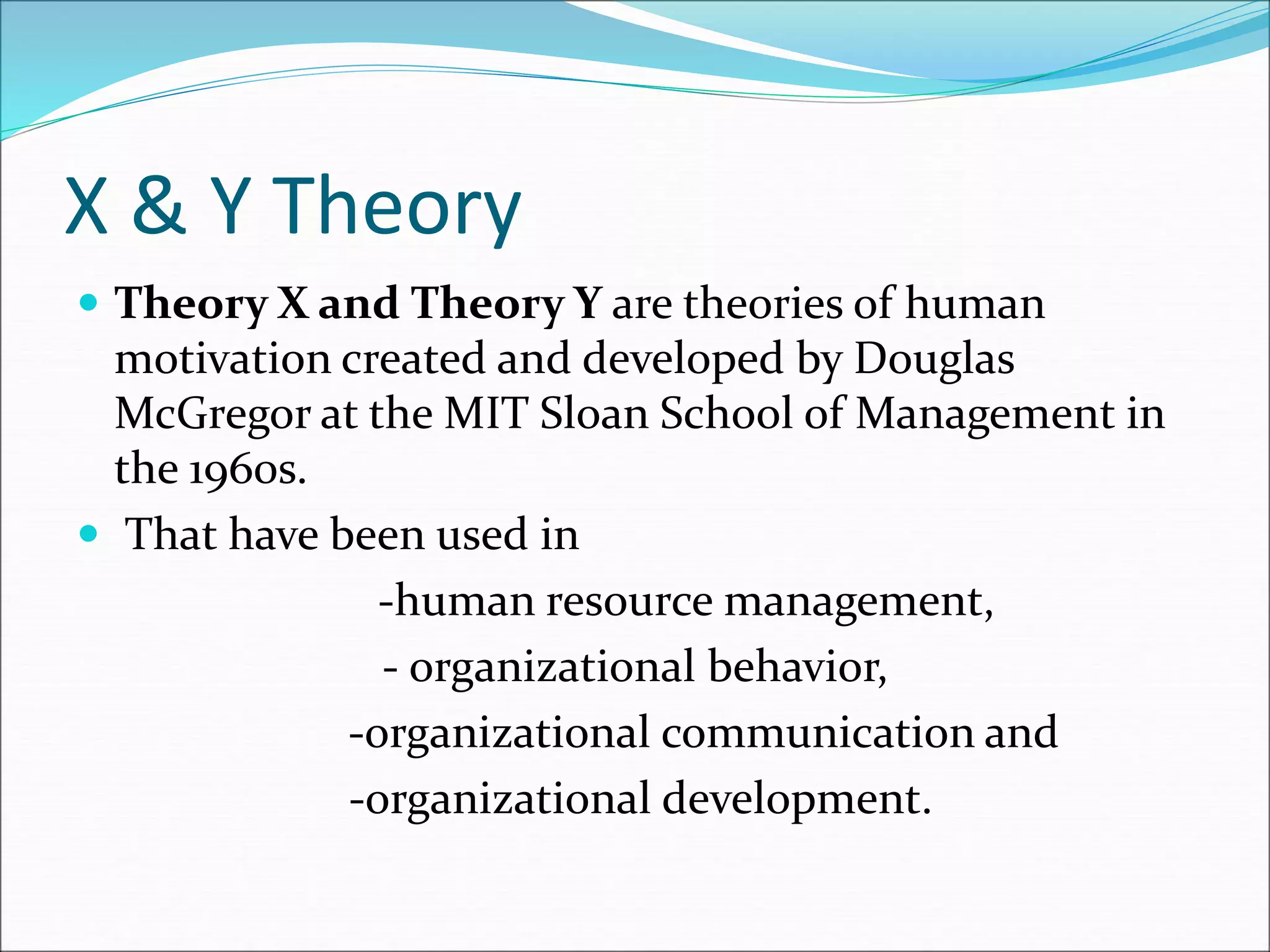 X & Y THEORY.ppt | Careers