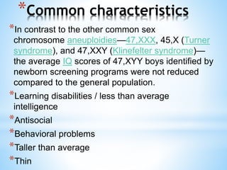 Xyy - a genetic disorder | PPTX