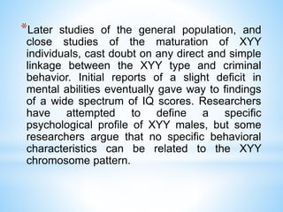 Xyy - a genetic disorder | PPTX