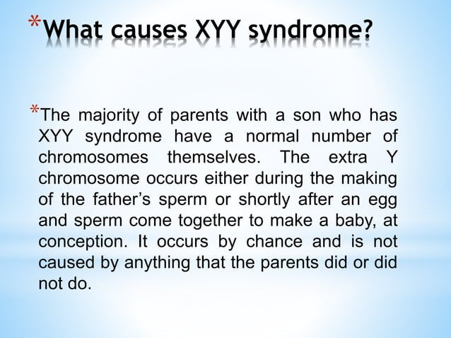 Xyy - a genetic disorder | PPT