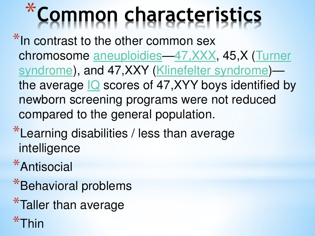Xyy Syndrome Causes Symptoms Life Expectancy Prognosis