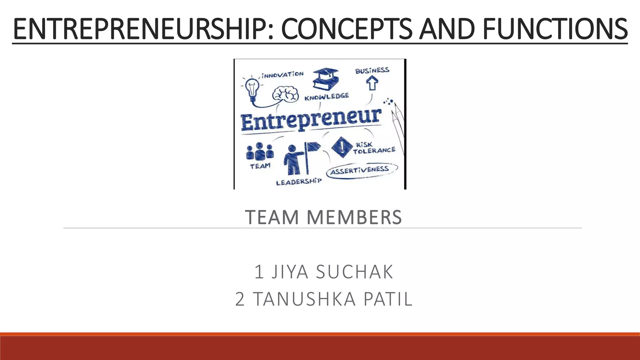 Entrepreneurship - Grade 11 - 1st Chapter | PDF
