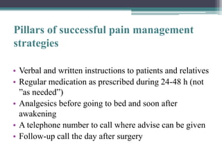 Post-discharge pain management | PPTX