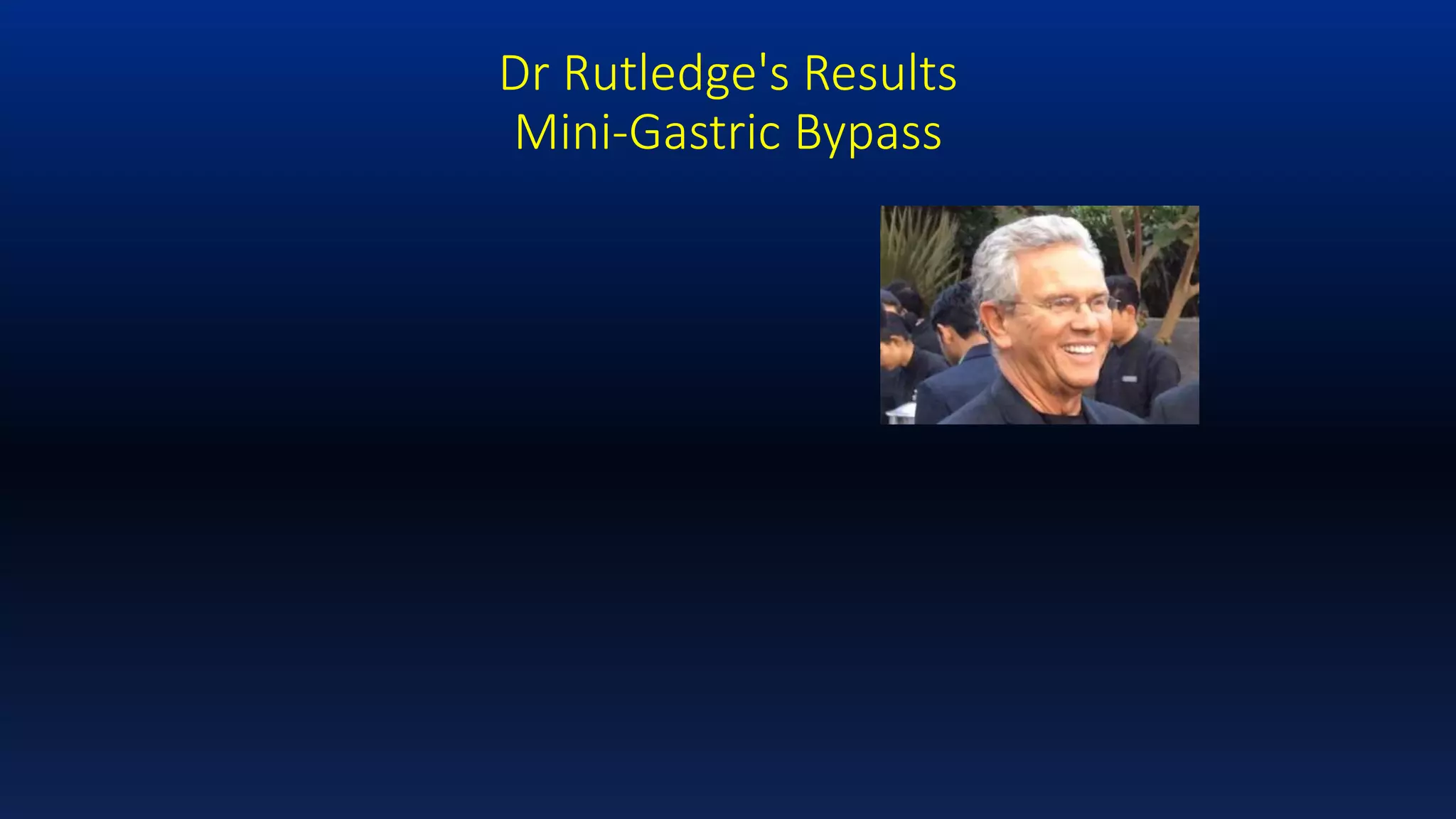 Dr Rutledge Introduction & Background Mini-Gastric Bypass | PPTX