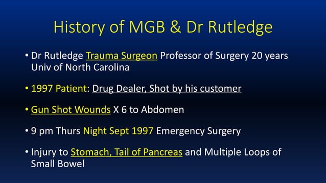 Dr Rutledge Introduction & Background Mini-Gastric Bypass | PPTX