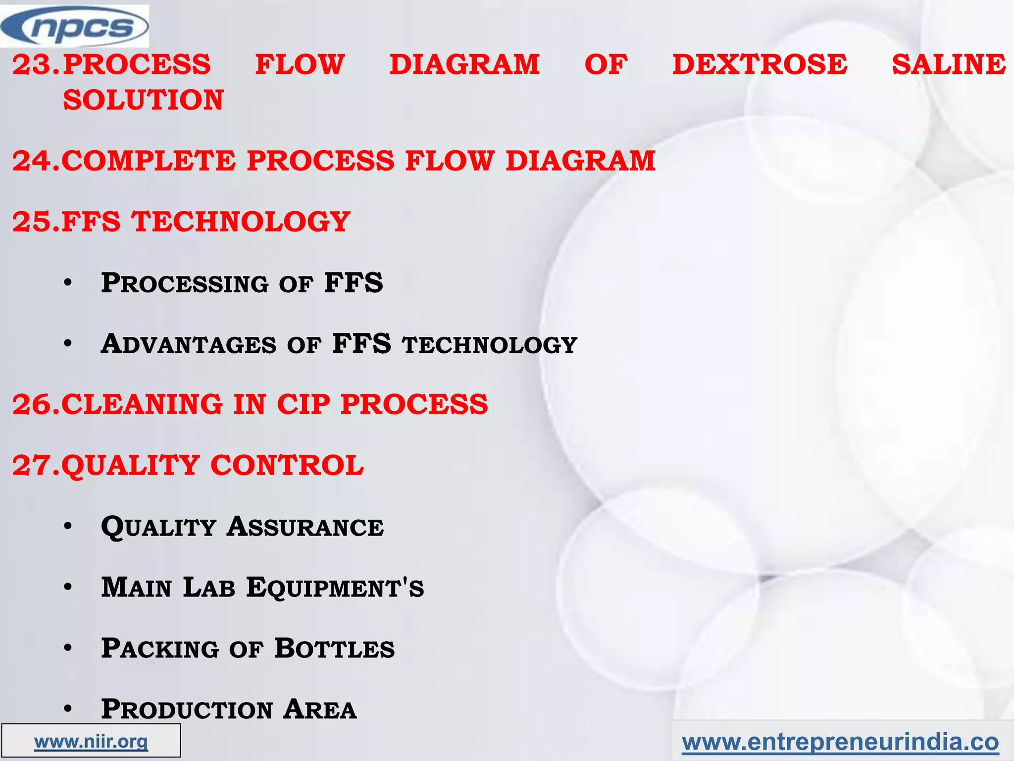 Glucose Saline Solution Manufacturing Plant (IV fluids Used in ...