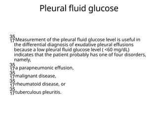 causes of pleural effusion and treatment | PPTX