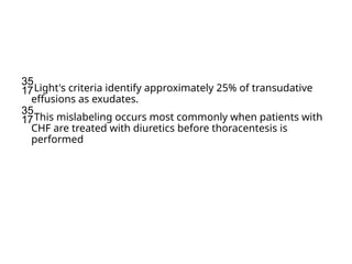 causes of pleural effusion and treatment | PPTX