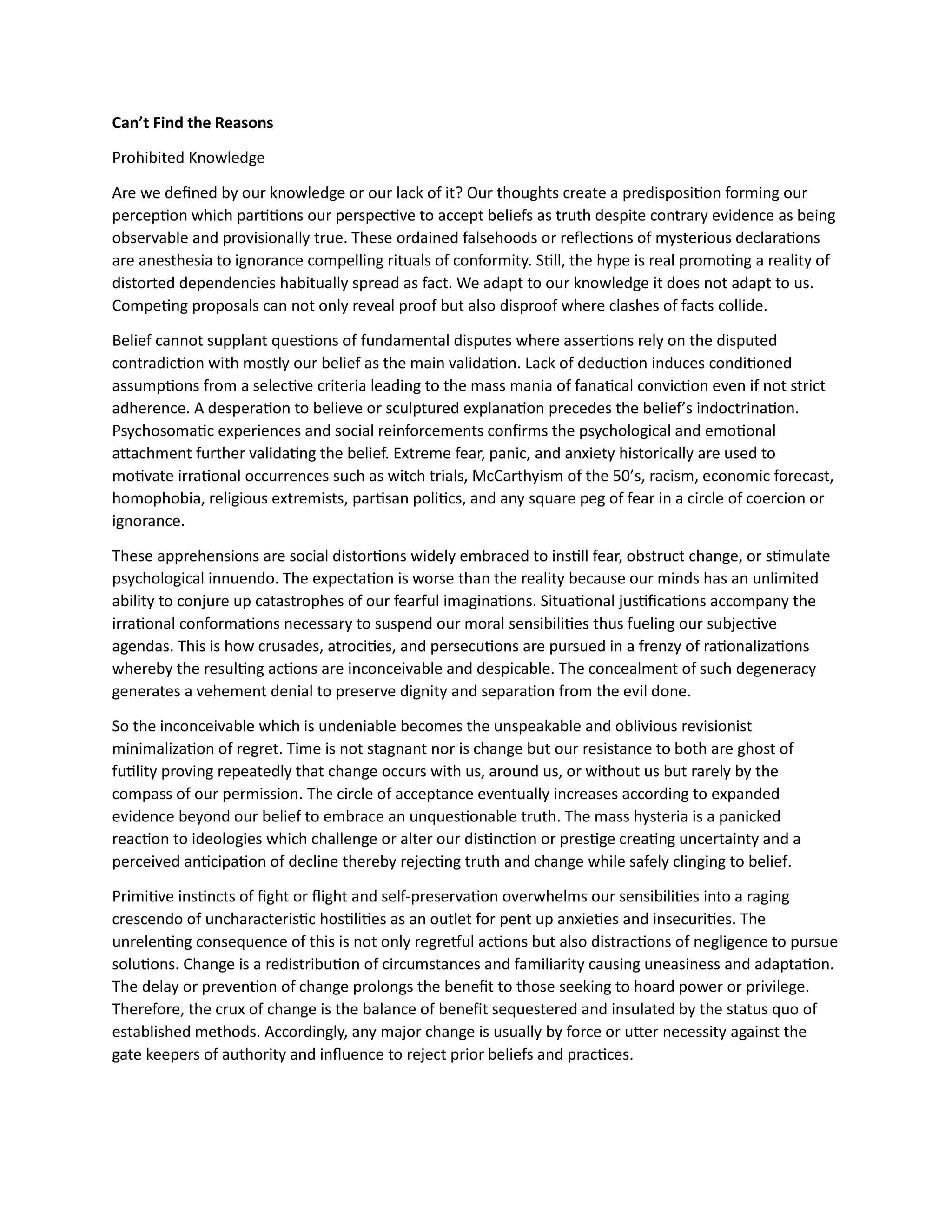 Can’t Find the Reasons | PDF Can’t Find the Reasons | PDF
