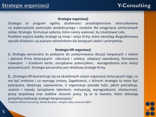 Y-Consulting - Strategiczne zadania HR | PPT