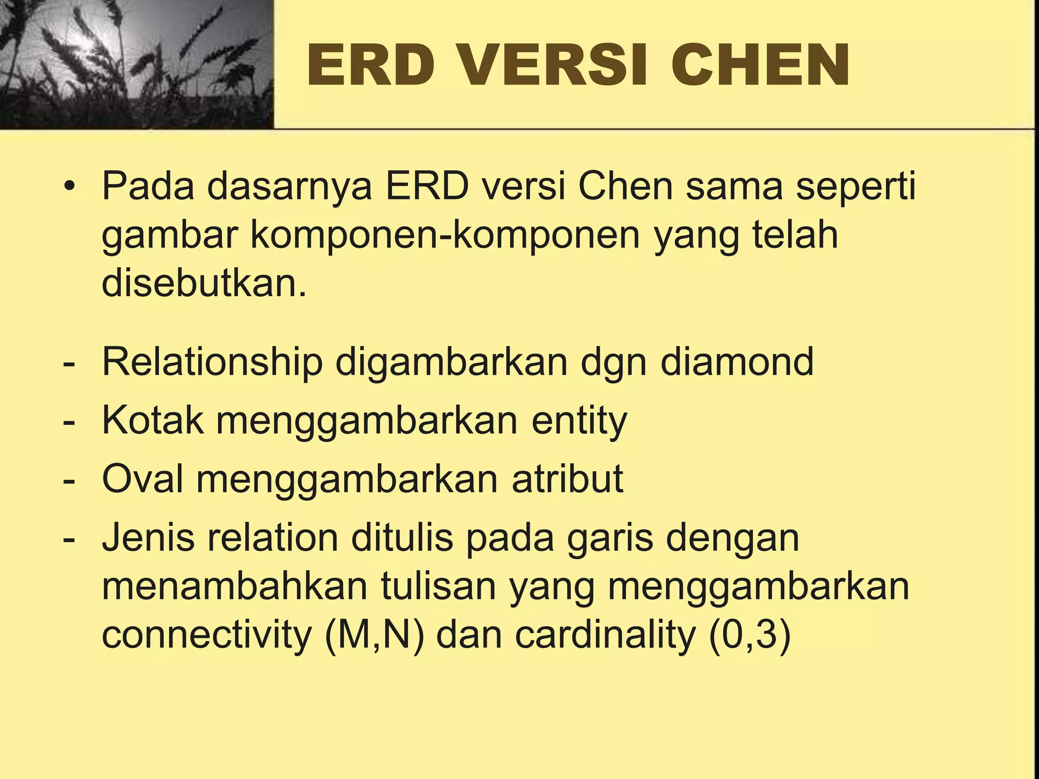 ERD (Entity Relationship Diagram) | PPTX