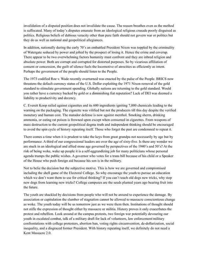 Kent State Massacre 2.0 | PDF